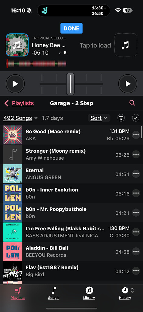 Purchased Music uploaded via ITunes Match not showing full playlist. - Bug Reports - Algoriddim ...