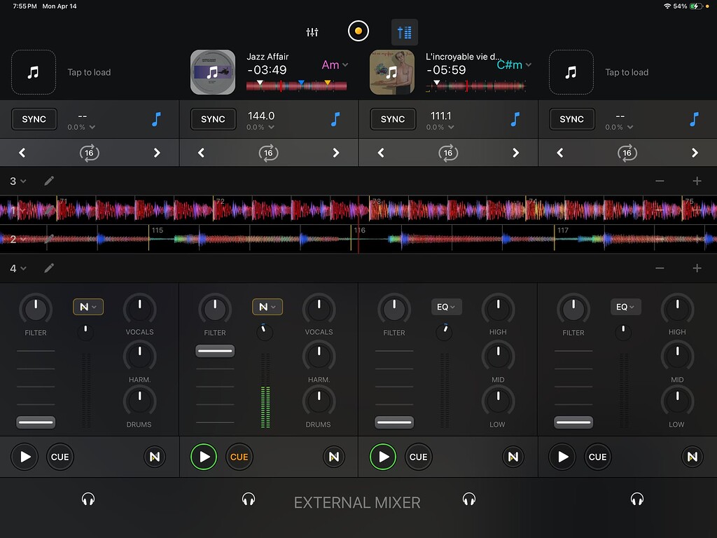 Standardize EQ appearance to knob (NOT slider) in hardware mode - also display in EQ or NM EQ ...