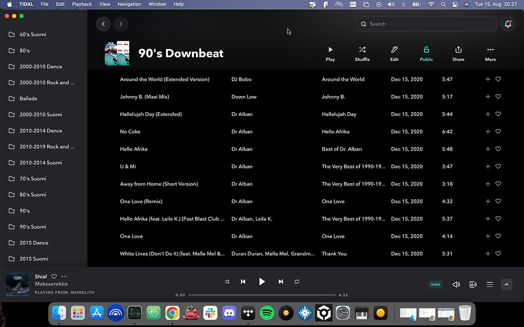 Tidal Songs Not Playable Bug Reports Algoriddim Community Forums