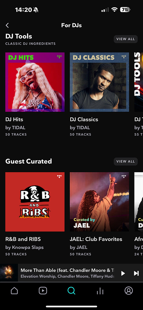 Tidal ‘for DJs’ section in djay pro - Suggestions - Algoriddim Community Forums