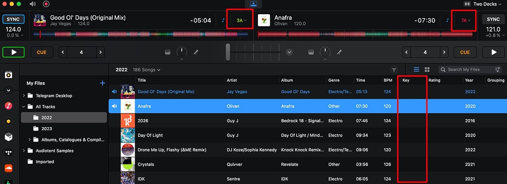 Key not shown in Library after analysis on MacOS - Bug Reports - Algoriddim Community Forums