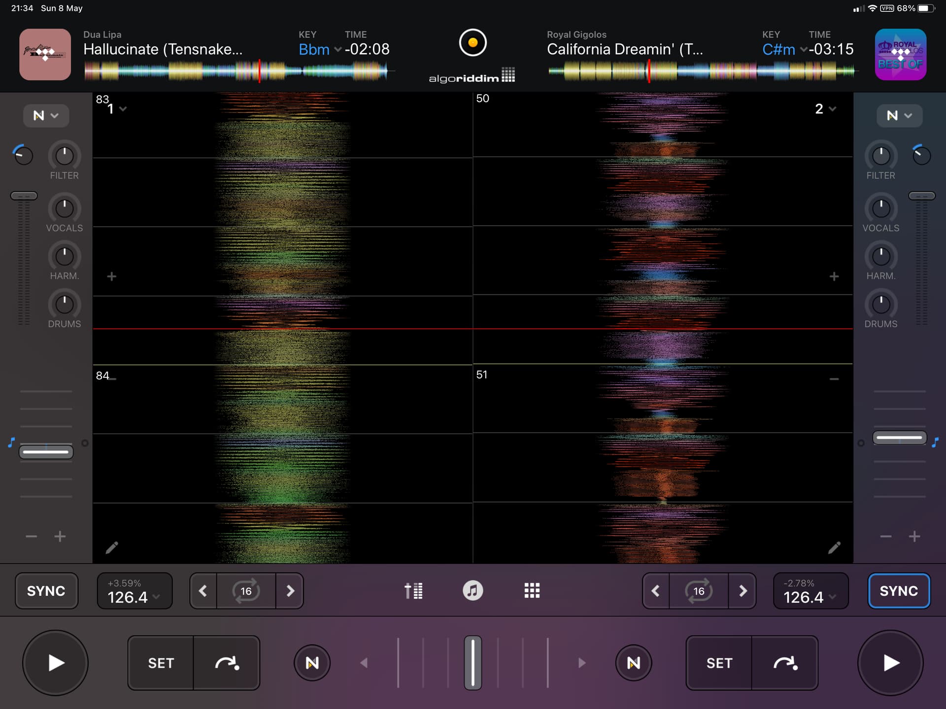 Horizontal Waveforms In Djay For Ipad Questions Algoriddim Community Forums