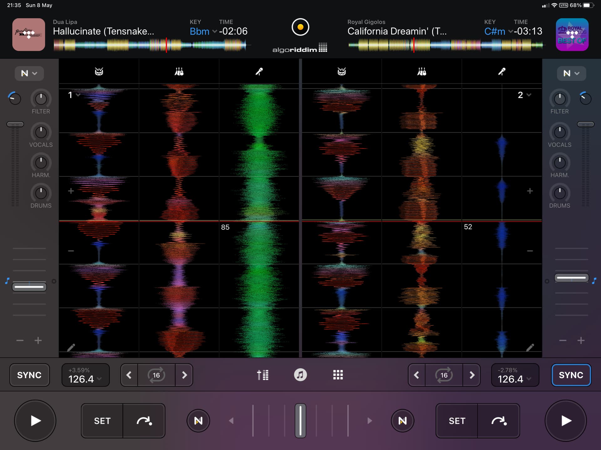 Horizontal Waveforms In Djay For Ipad Questions Algoriddim Community Forums